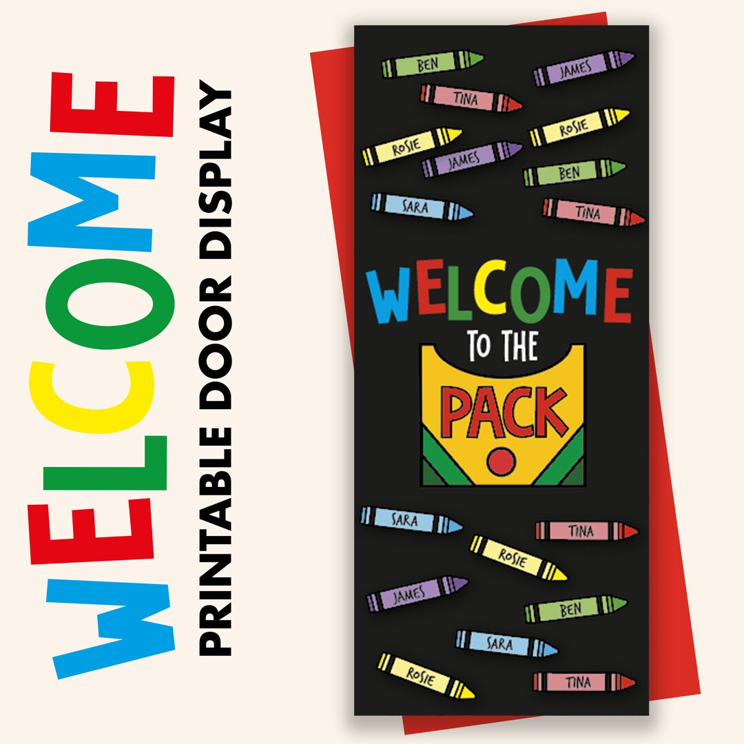 Welcome to the Pack Classroom Door Decor || Back to School Door Decor ...