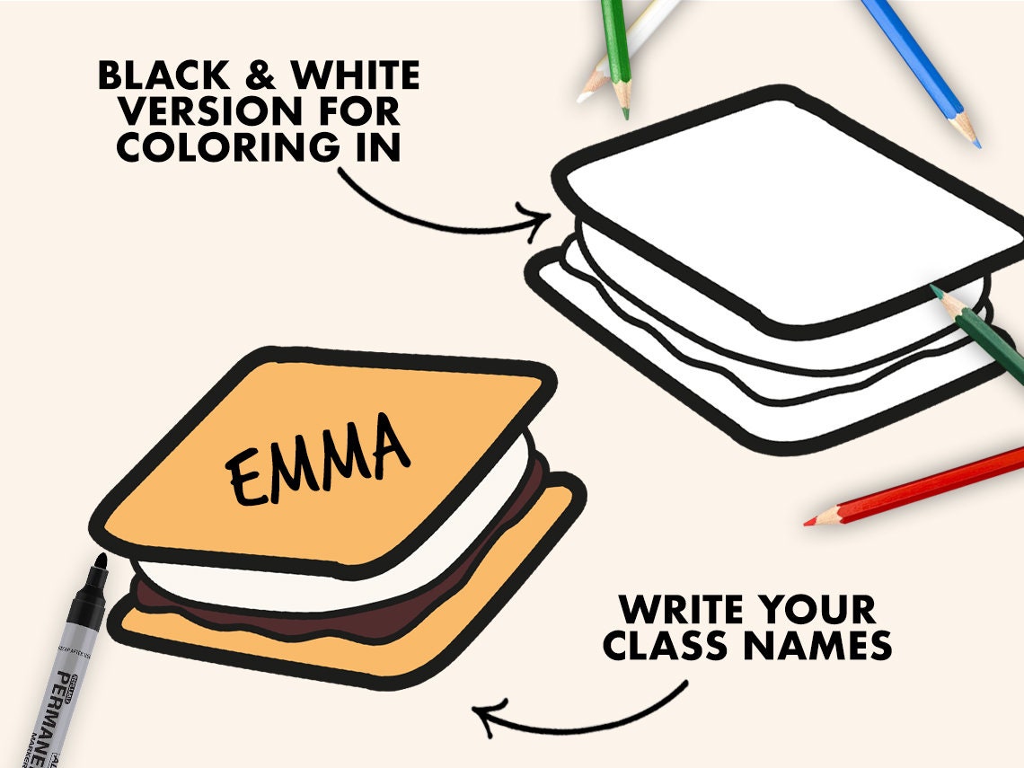 Smores Bulletin Board Kit || Fall Bulletin Boards Digital | Fall ...