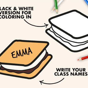 Smores Bulletin Board Kit || Fall Bulletin Boards Digital | Fall ...