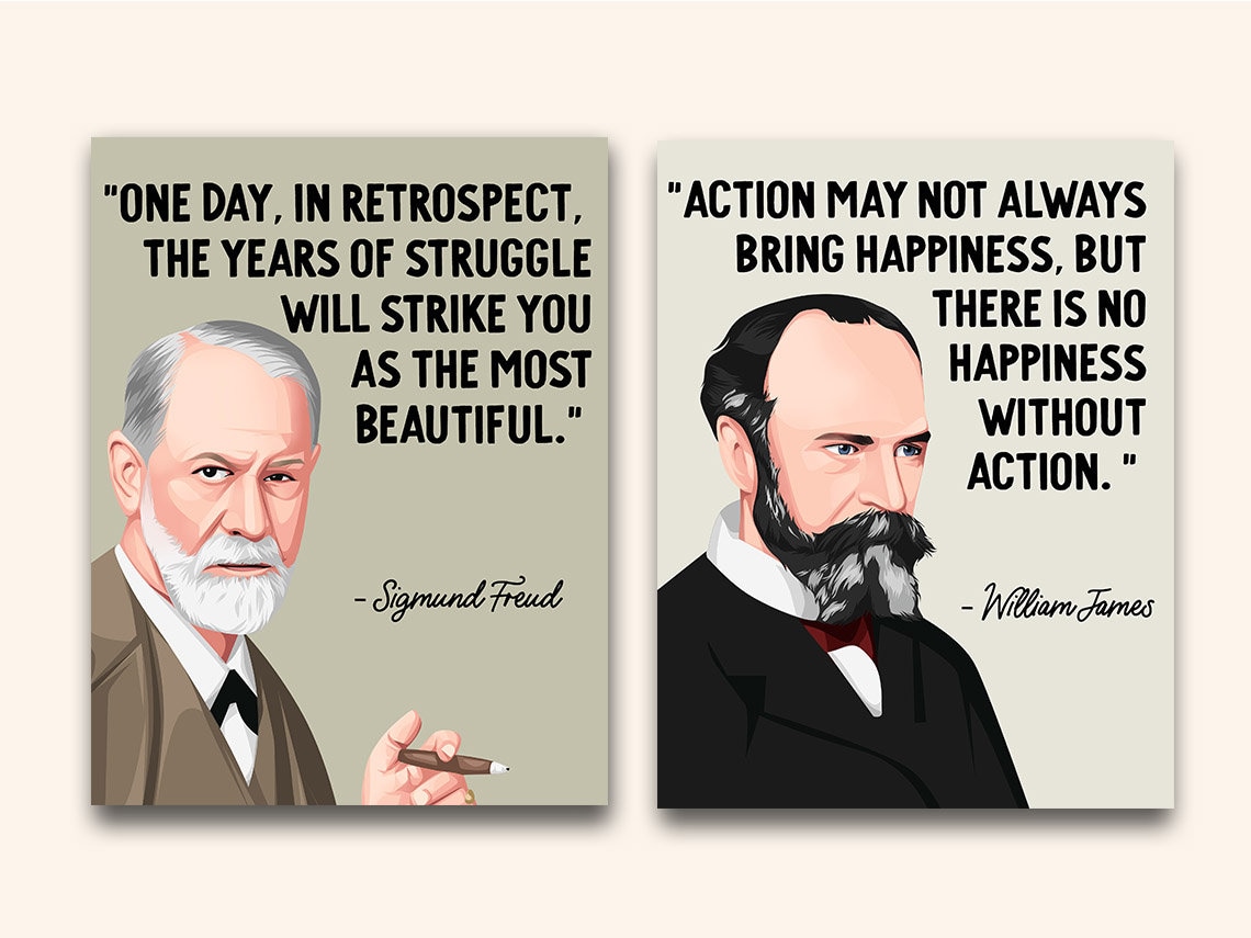 Famous Psychologists Printable Posters 10 Iconic - Etsy UK