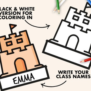 Sandcastle Bulletin Board Kit || Summer Bulletin Boards Digital || May ...