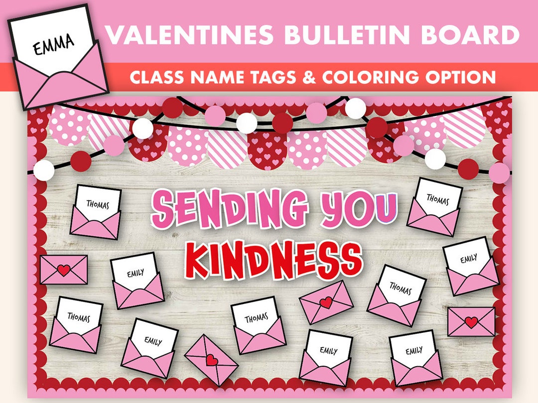 Letters Valentines Day Bulletin Board Kit Valentines Bulletin Boards ...