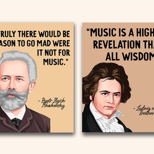 Famous Composers Printable Posters || 10 Inspiration Composer Quote ...