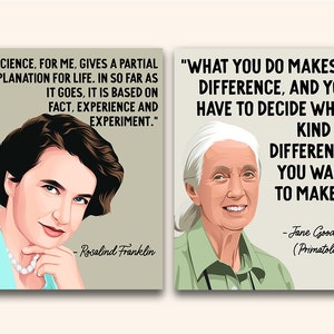 Famous Women Scientists Printable Posters || 10 Inspiration Women in ...