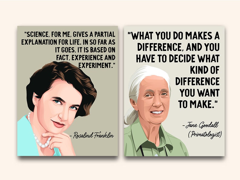 Famous Women Scientists Printable Posters || 10 Inspiration Women in ...
