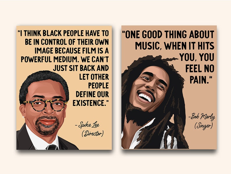 Black Icons Printable Posters || 10 Inspiration Black People Quote ...