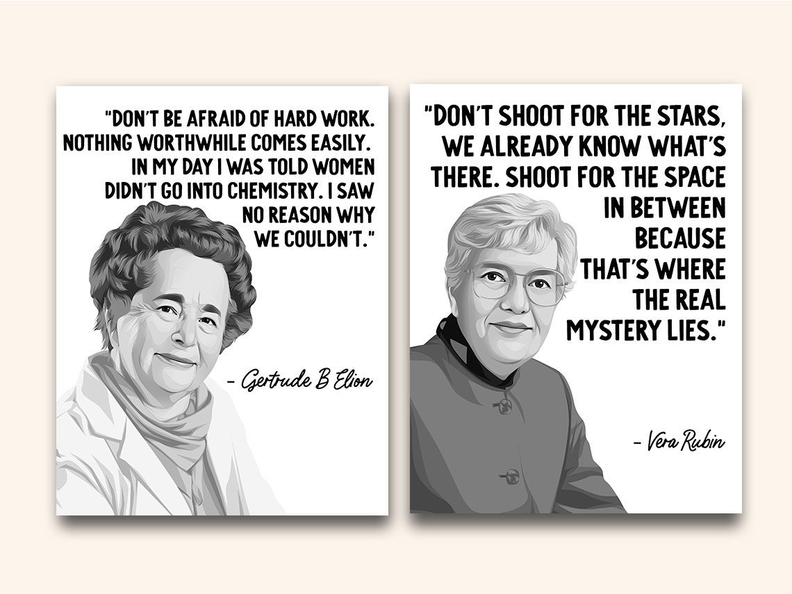 Famous Women Scientists Printable Posters || 10 Inspiration Women in ...