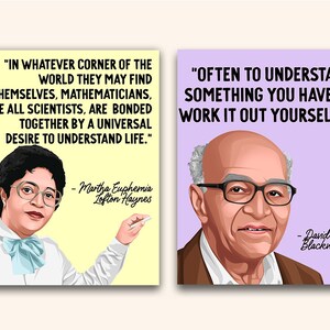 Black Mathematicians Printable Posters || 10 Inspiration Black Math ...