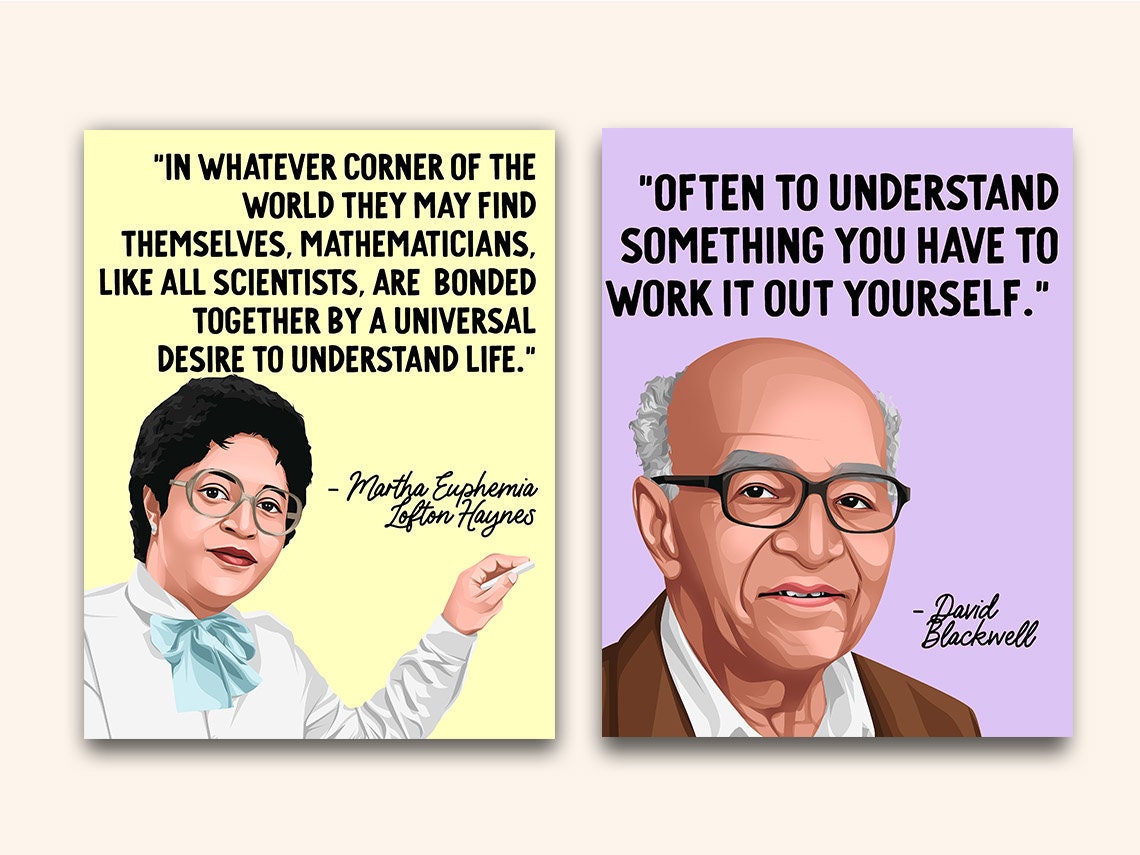 Black Mathematicians Printable Posters 10 Inspiration Black - Etsy Canada