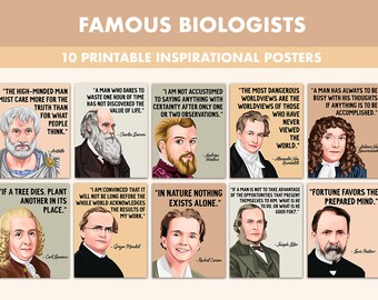Famous Mathematicians Printable Posters 10 Inspiration Math - Etsy UK