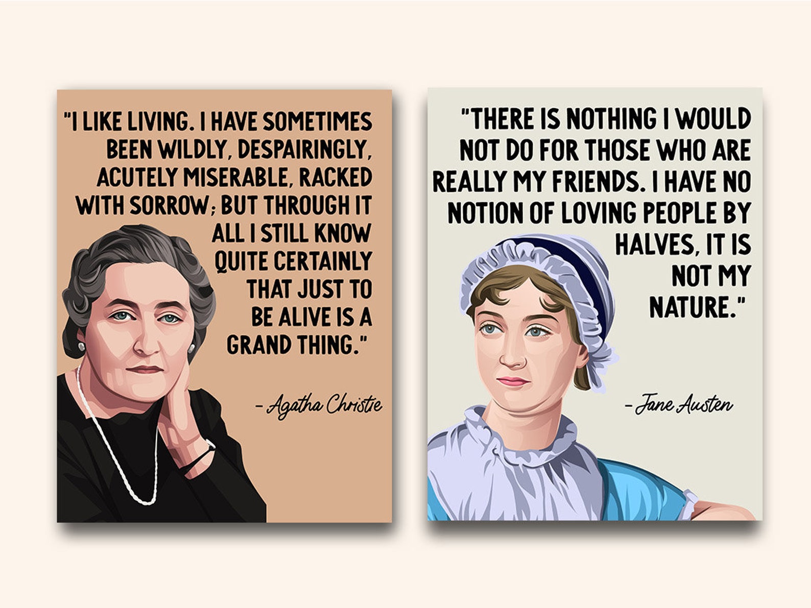 Female Authors Printable Posters || 10 Inspiration Woman Author Posters ...