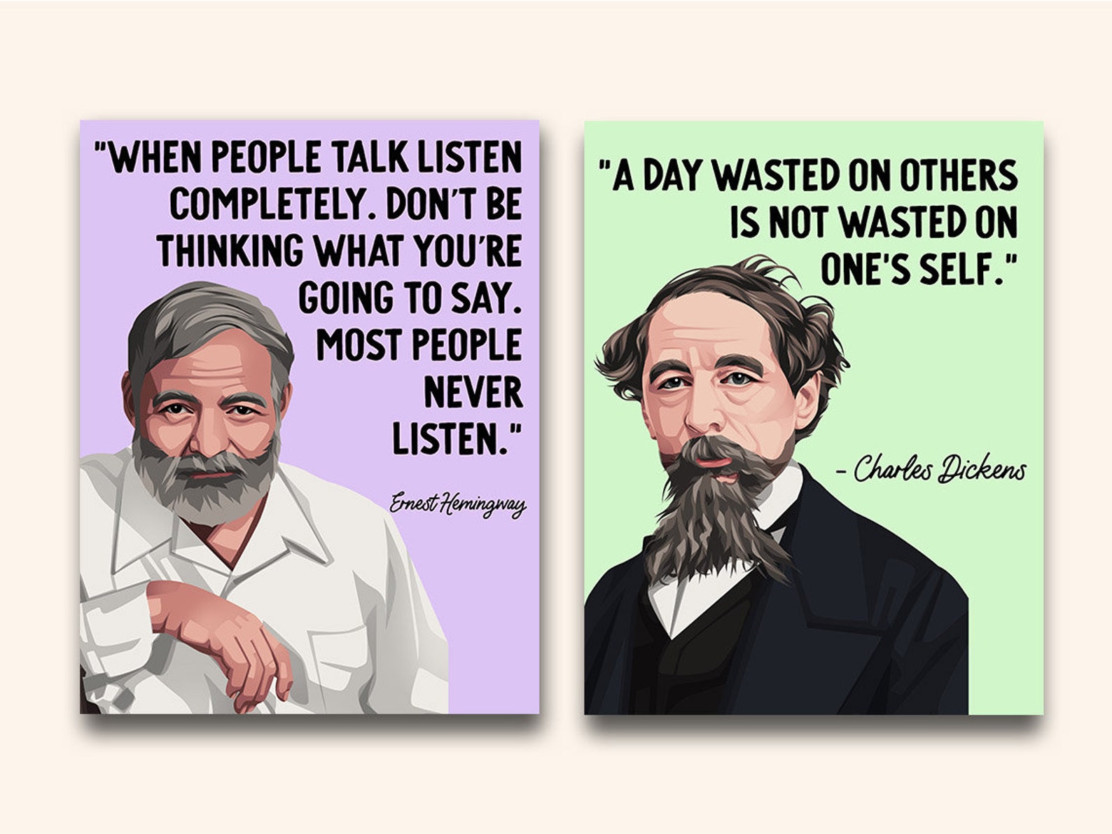 Famous Authors Printable Posters | 10 Inspiration Author Quote Posters ...
