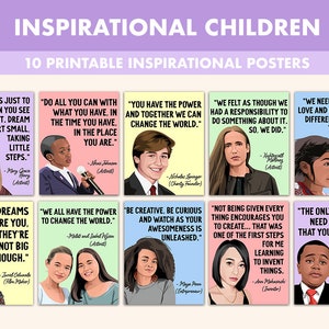 Inspirational Children Quotes Printable Posters 10 Inspiration Kids ...