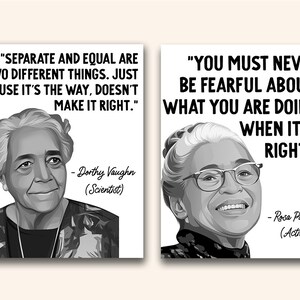 Black Women Printable Posters || 10 Inspiration Black Women Quote ...