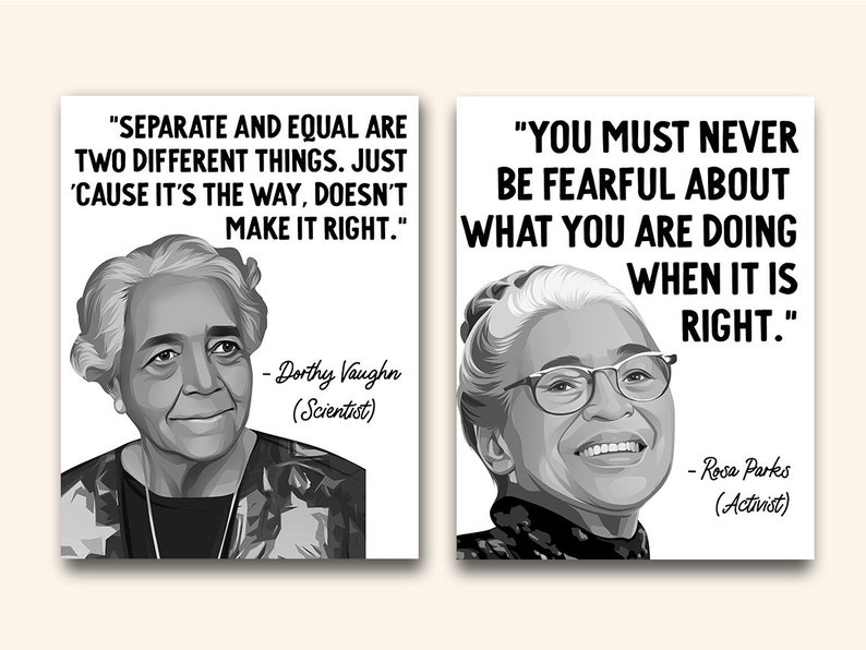 Black Women Printable Posters || 10 Inspiration Black Women Quote ...