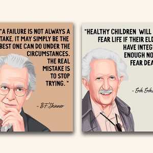 Famous Psychologists Printable Posters || 10 Iconic Psychologists Quote ...