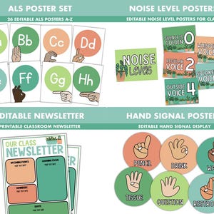 House Plants Classroom Decor Bundle || Editable Classroom Printable ...