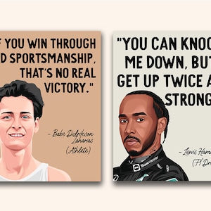Inspirational Athletes Printable Posters || 10 Inspiration Quote ...