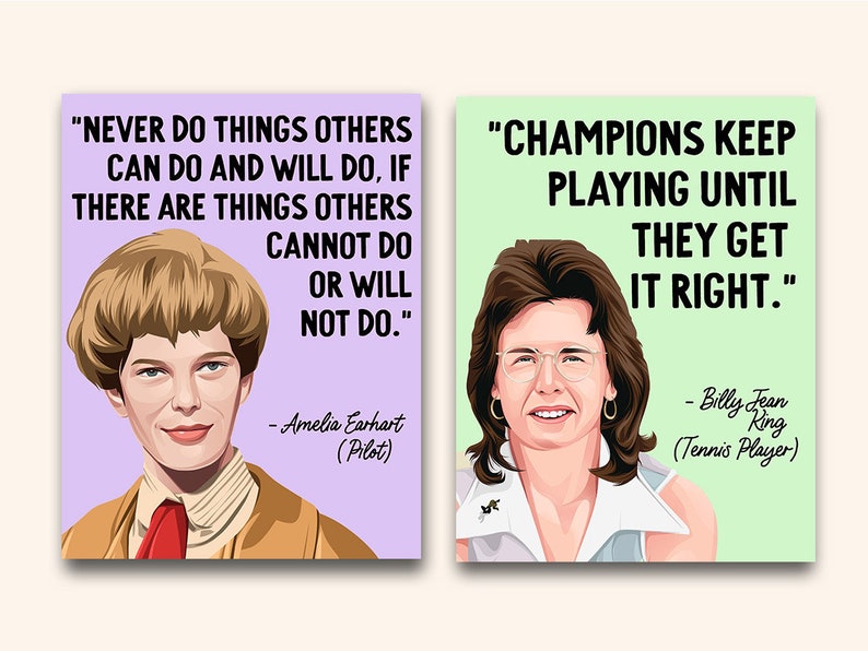 Inspirational Women Printable Posters || 10 Inspiration Women Quote ...