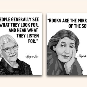 Famous Authors Printable Posters || 10 Inspiration Author Quote Posters ...