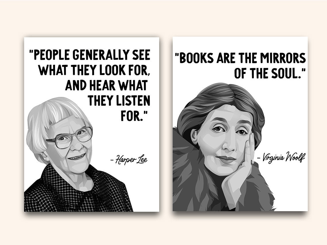 Famous Authors Printable Posters || 10 Inspiration Author Quote Posters ...