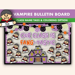 Vampire Bulletin Board Kit || Halloween Bulletin Boards Digital ...