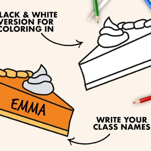 Pumpkin Pie Bulletin Board Kit || Fall Bulletin Boards Digital | Fall ...