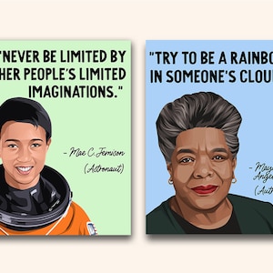 Black Women Printable Posters || 10 Inspiration Black Women Quote ...