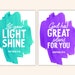Watercolor Bible Quote Posters 8 Inspirational Bible Verse Wall Art for ...
