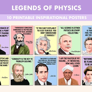 Famous Physics Printable Posters 10 Inspiration Physics Quote Posters ...