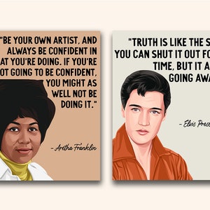 Famous Singers Printable Posters || 10 Inspiration Singers Quote ...