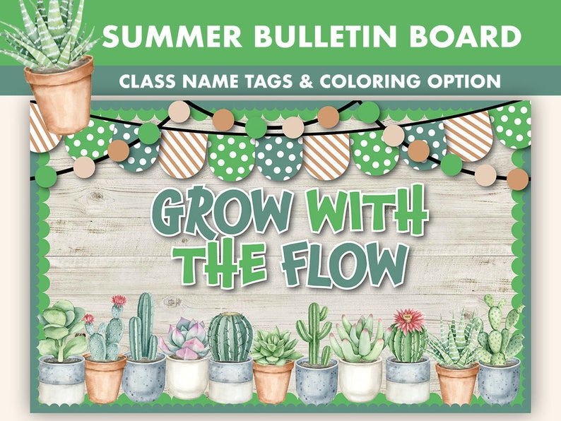 Plant Bulletin Board Kit Plants Bulletin Boards Digital - Etsy