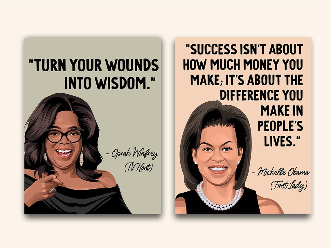 Inspirational Women Printable Posters || 10 Inspiration Women Quote ...