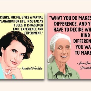 Famous Women Scientists Printable Posters || 10 Inspiration Women in ...