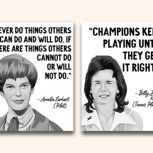 Inspirational Women Printable Posters || 10 Inspiration Women Quote ...