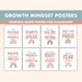 Boho Rainbow Growth Mindset Posters || 8 Inspiration Quote Posters for ...
