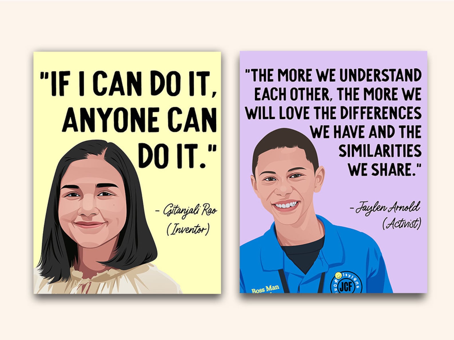Inspirational Children Vol.2 Quotes Printable Posters || 10 Inspiration ...