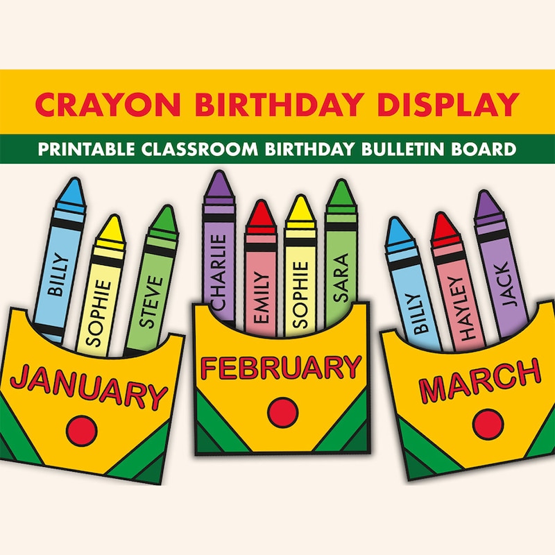 Classroom Birthday Chart - Etsy