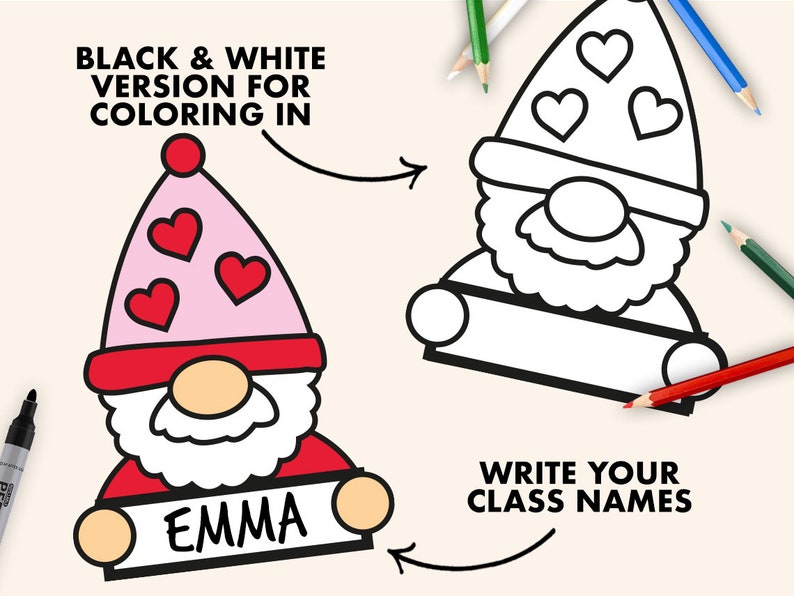 Gnome Valentines Day Bulletin Board Kit || Valentines Bulletin Boards ...