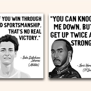 Inspirational Athletes Printable Posters || 10 Inspiration Quote ...