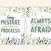Green Botanicals Growth Mindset Posters 8 Inspiration Quote Posters for ...