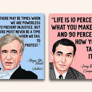 Famous Jewish Americans Printable Posters || 10 Inspiration Jewish ...