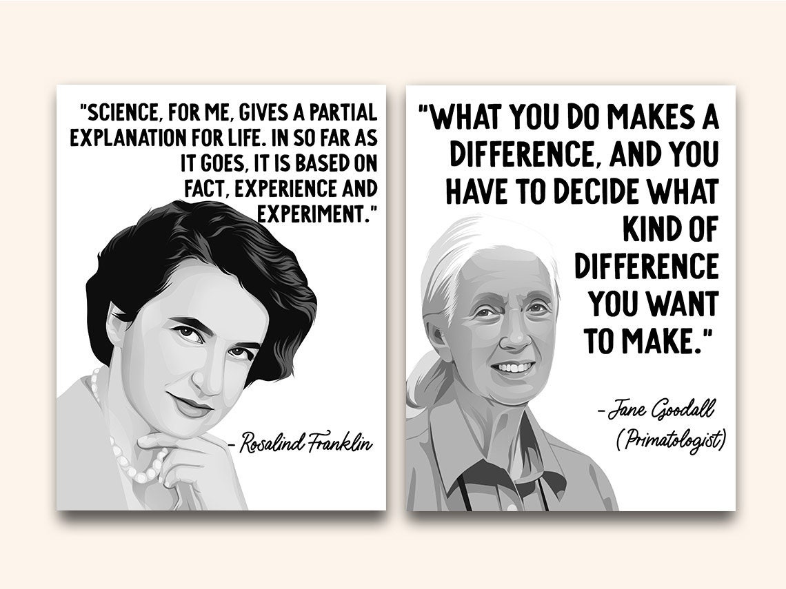 Famous Women Scientists Printable Posters || 10 Inspiration Women in ...