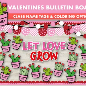 Cactus Valentines Day Bulletin Board Kit Valentines Bulletin Boards ...