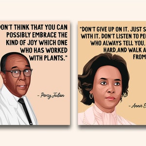 Black Scientist Printable Posters || 10 Inspiration Black Science Quote ...