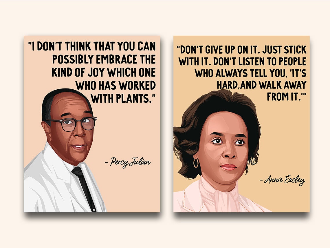 Black Scientist Printable Posters || 10 Inspiration Black Science Quote ...
