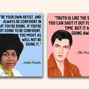 Famous Singers Printable Posters || 10 Inspiration Singers Quote ...