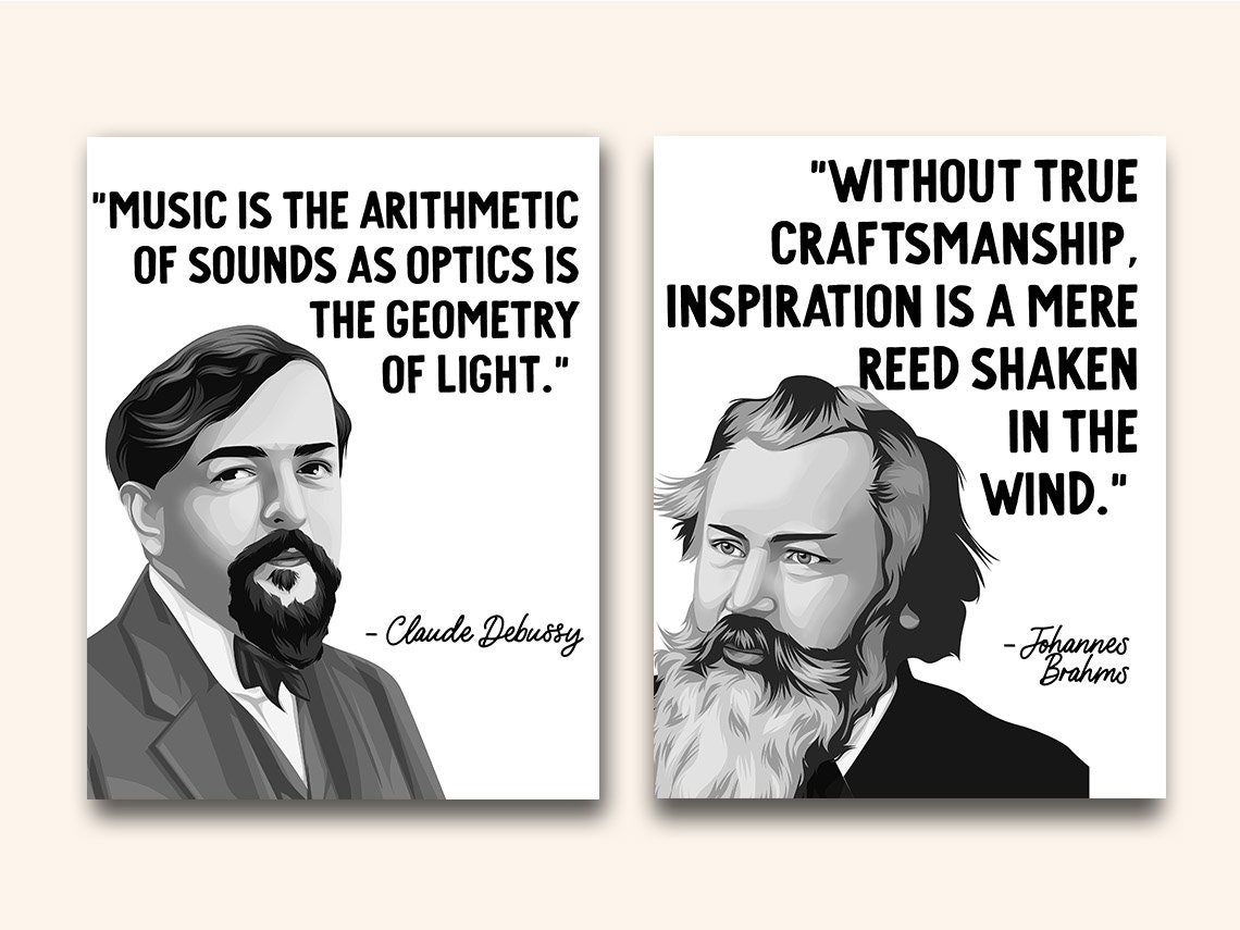 Famous Composers Printable Posters || 10 Inspiration Composer Quote ...