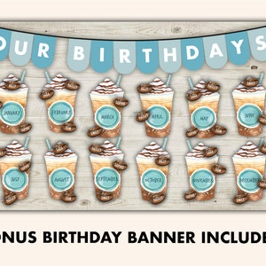 Frappe Birthday Bulletin Board Kit || Birthday Display Bulletin Boards ...