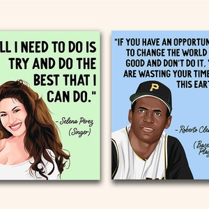 Hispanic Leaders Quotes Printable Posters || 10 Hispanic Heritage Month ...